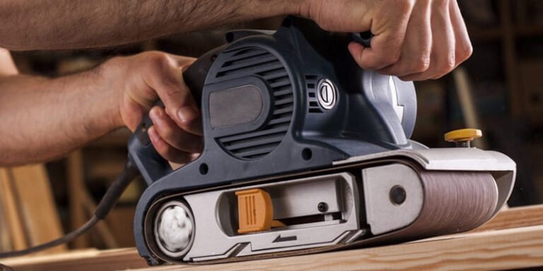 How to sand a surface flat using a belt sander - Woodwaker